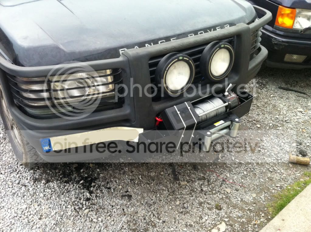 My P38 Winch is now fitted.....! Drool....! lol | LandyZone - Land ...