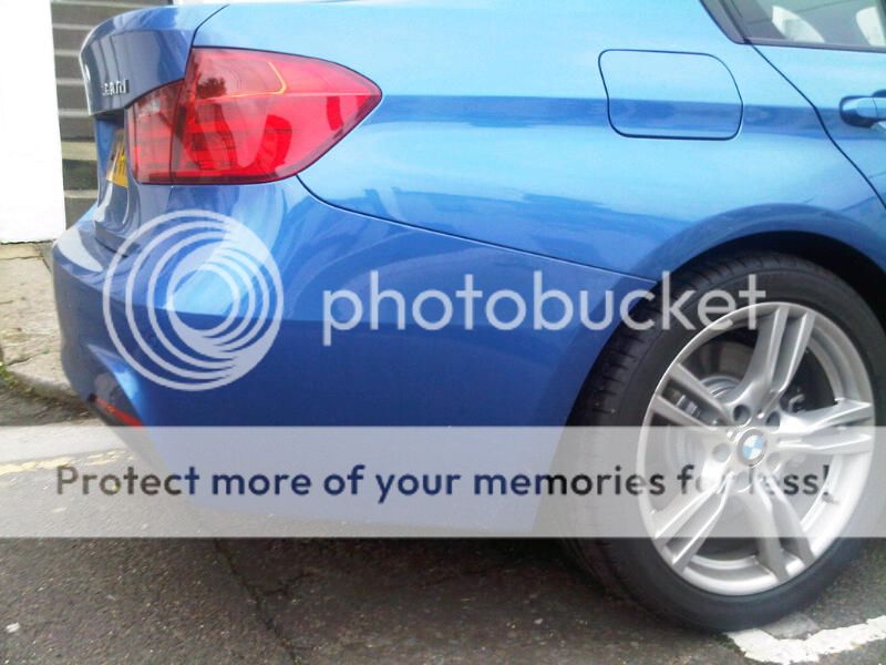 Rear bumper colour mismatch